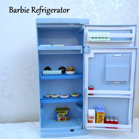Barbie | Toys | Barbie Fridge W Food Items In Refrigerator Freezer For ...